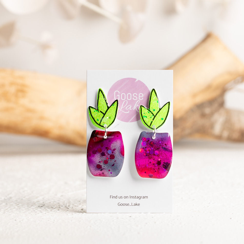 Succulent Ink Dangles – Goose Lake
